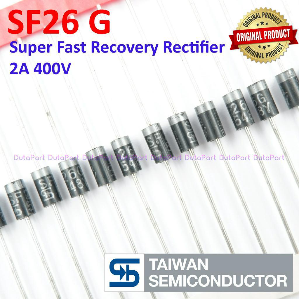 Jual SF26 2A 400V ORIGINAL TSC TAIWAN Super Fast Recovery Diode Dioda ...