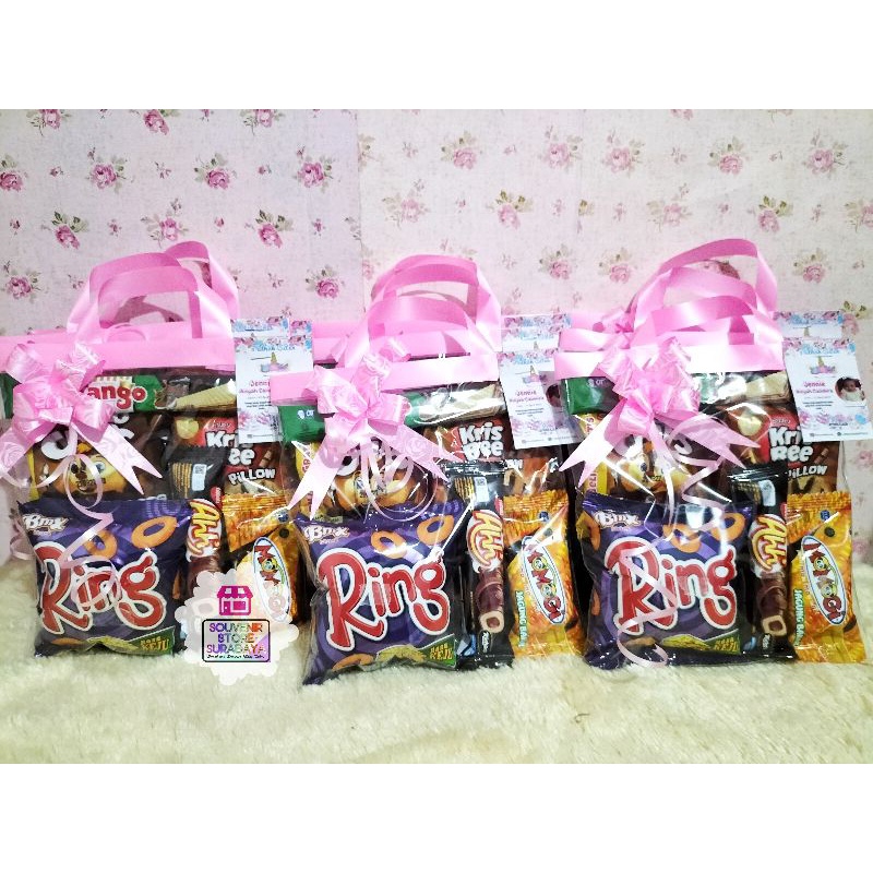 Jual Snack Ultah Anak / Mini snack goceng / Paket ultah murah / Bingkisan ulang tahun / snack ...