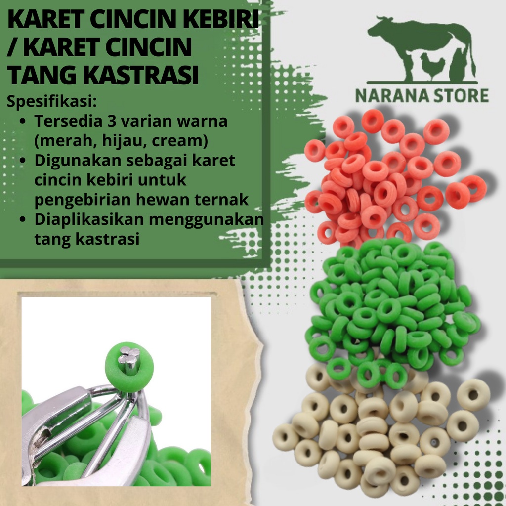 Jual Karet Kastrasi Cincin Kebiri Karet Kastrasi Cincin Kebiri Alat ...