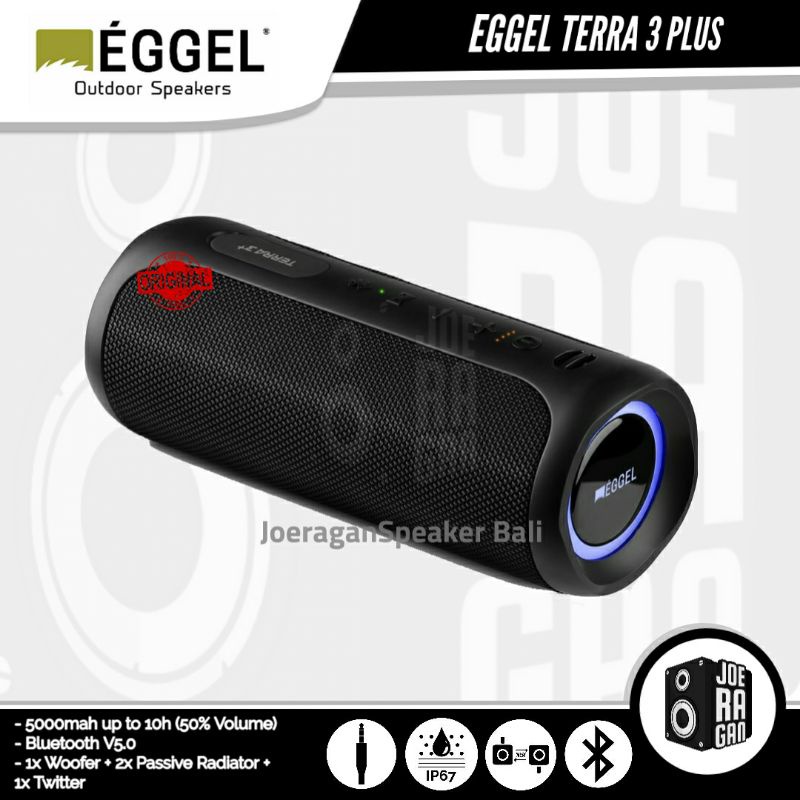 Jual Eggel Terra 3 Plus + S Waterproof Portable Bluetooth Speaker with ...