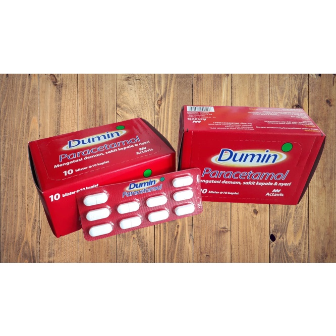 Jual DUMIN PARACETAMOL DIJUAL PER BOX ISI 10 STRIP | Shopee Indonesia