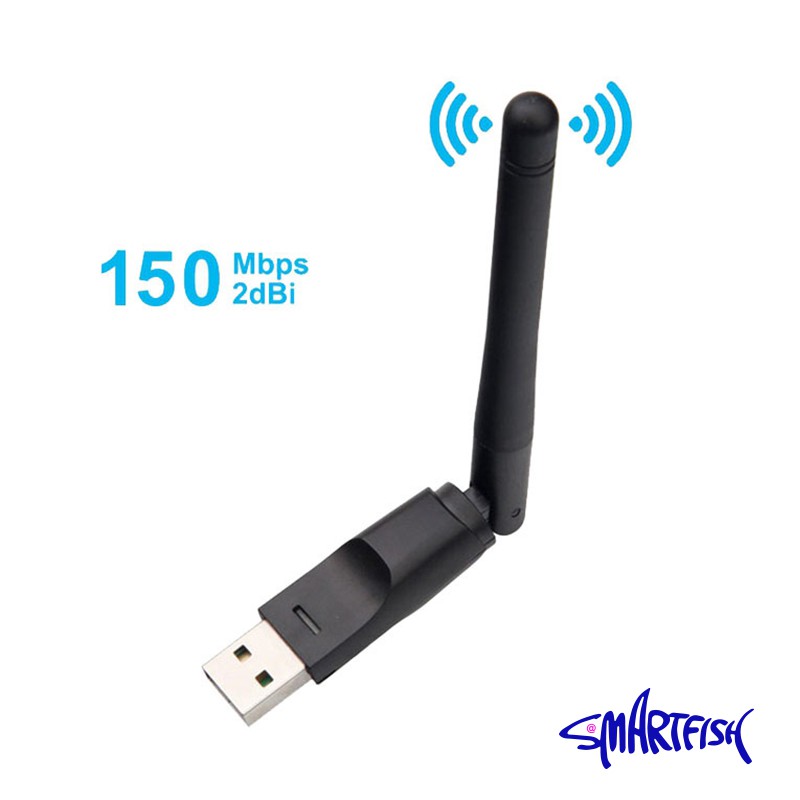 Jual Smartfish USB Wifi Wireless Adapter Network Dongle 150Mbps | Shopee Indonesia