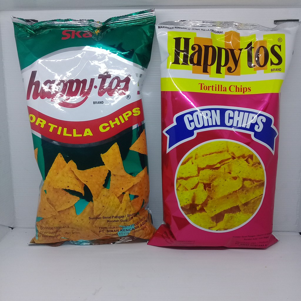 Jual HAPPY TOS TORTILLA CHIPS MERAH / HIJAU 160 gram | Shopee Indonesia