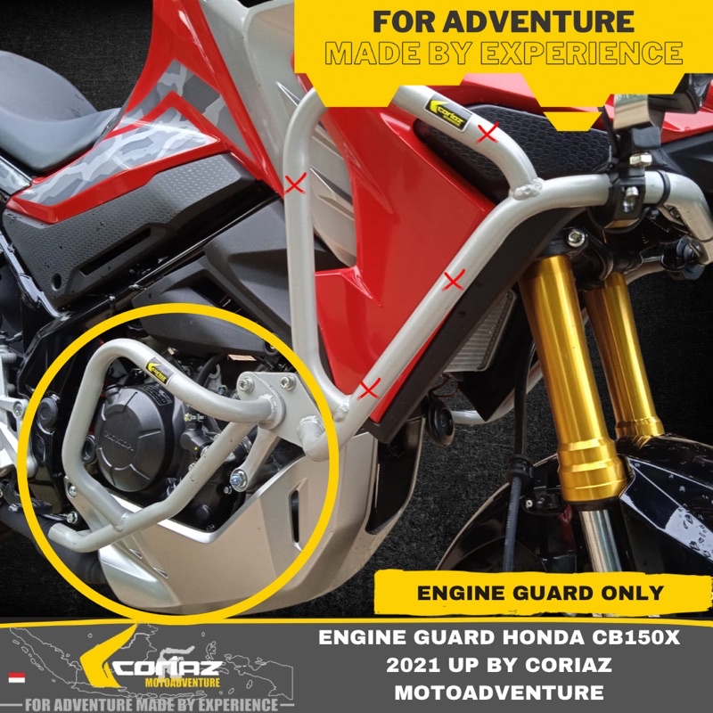 Jual crashbar Engine Guard ONLY (Bawah Saja) Honda CB150X by Coriaz ...