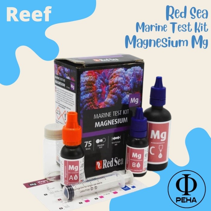 Jual Red Sea Marine Magnesium Test Kit RedSea Magnesium MG Tes Air Laut ...