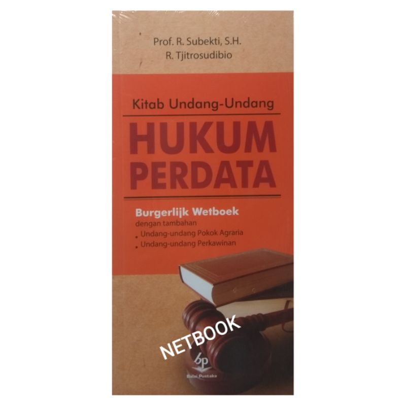 Jual KITAB UNDANG-UNDANG HUKUM PERDATA - KUH PERDATA PROF. SUBEKTI - BURGERLIJK WETBOEK | Shopee ...