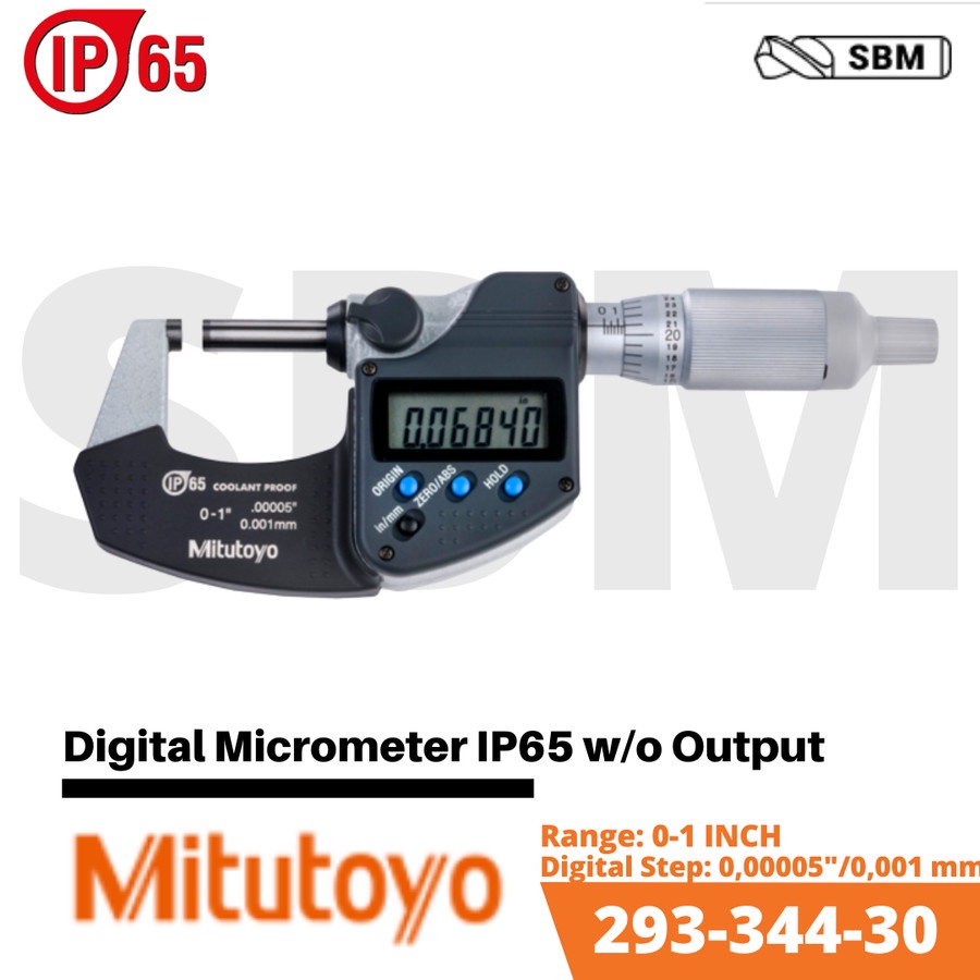 Jual MITUTOYO 293-344-30 DIGIMATIC MICROMETER 0-1 INCH DIGITAL MICROMETER | Shopee Indonesia
