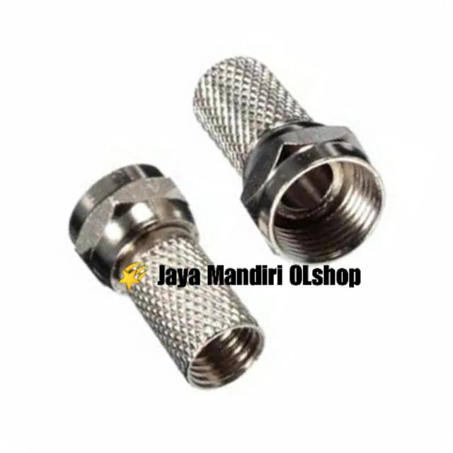 Jual KONEKTOR F 5C DRAT / KONEKTOR JACK RG6 F DRAT ( Drat M ) | Shopee Indonesia