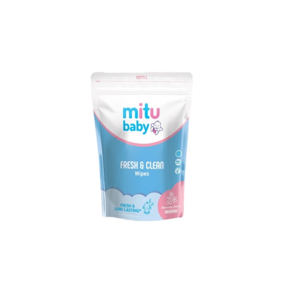 Jual Mitu Baby Wipes Fresh & Clean Refill 2 x 60 pcs | Shopee Indonesia