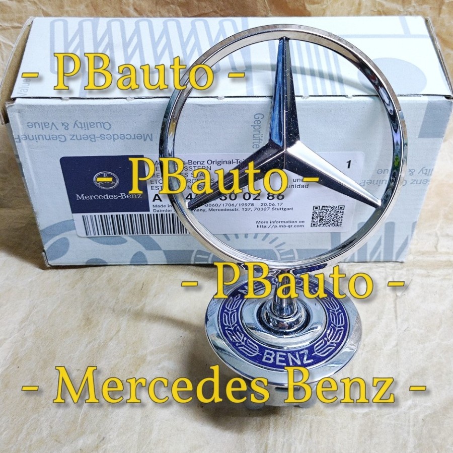 Jual Logo Bintang Kap Mesin w140 KTT Original - star hood emblem ...