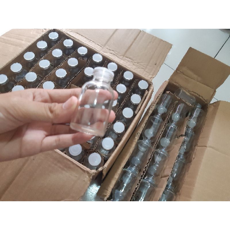 Jual Botol Vial/ Botol asi/Botol kaca/ Botol laboratorium 20mL/ 15 mL ...