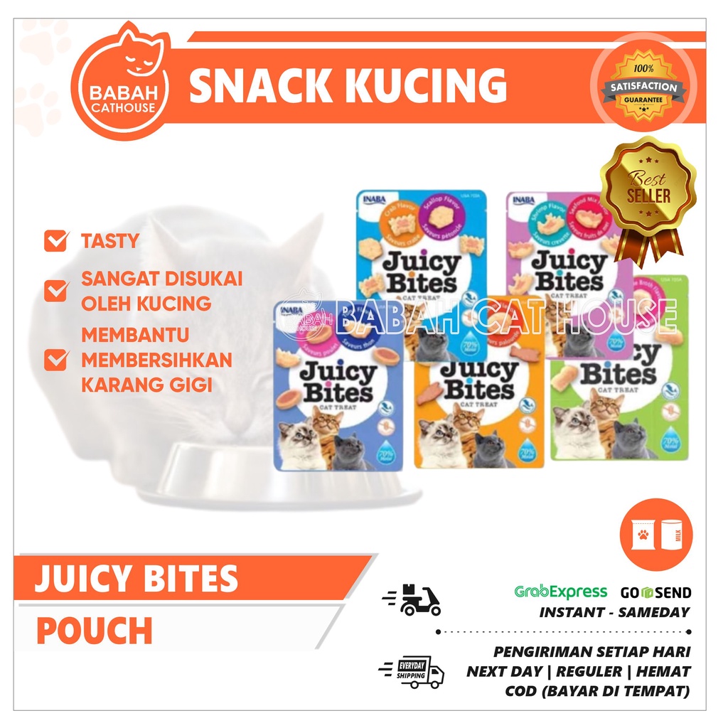 Jual JUICY BITES Snack Kucing Cemilan Kering Murah Cat Kitten Treats ...