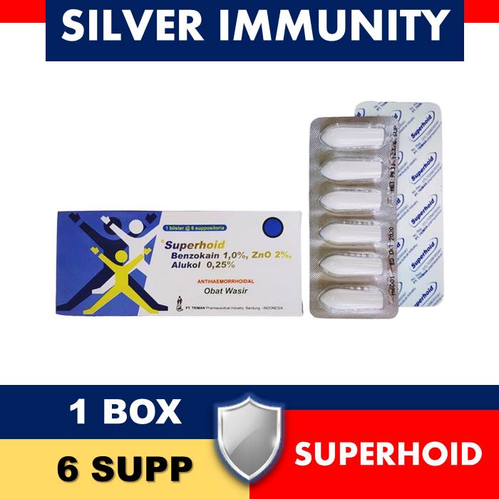 Jual SUPERHOID BOX ISI 6 SUPPOSITORIA | Shopee Indonesia