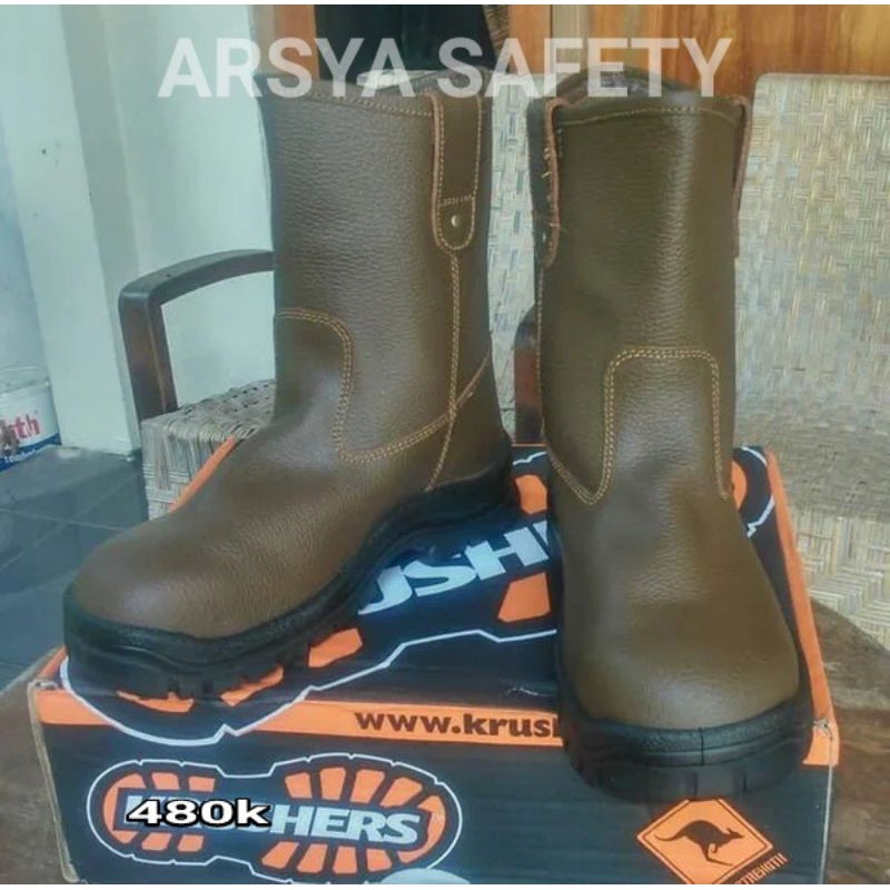 Jual SEPATU SAFETY KRUSHERS TEXAS BROWN KRUSHER KRUSERS KRUSER CRUSER ...