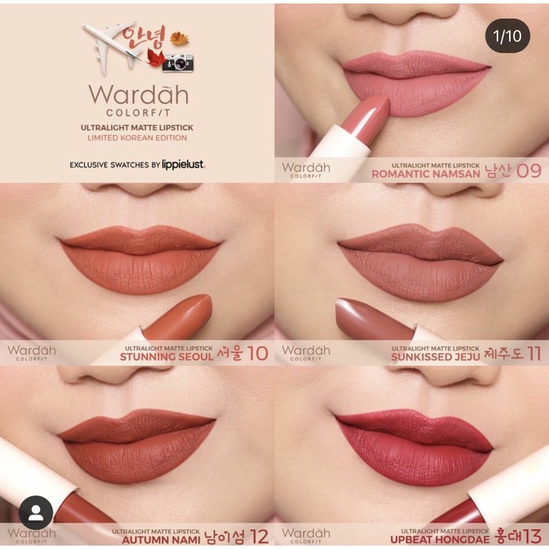 Jual Wardah Colorfit Ultralight Matte Lipstick/KOREAN EDITION | Shopee ...