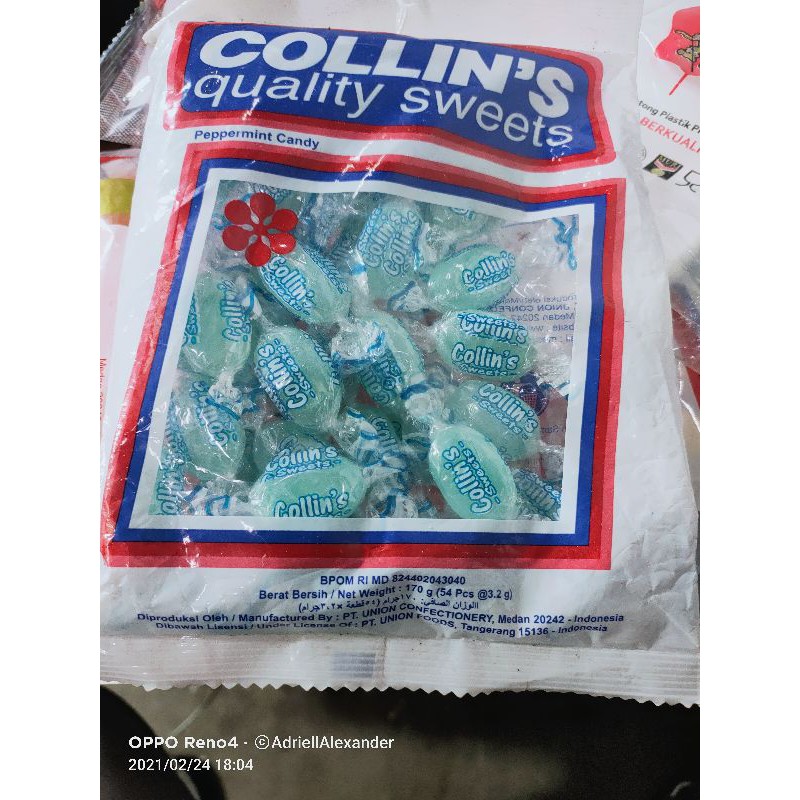 Jual Peppermint Candy/Permen Collins Rasa Mint | Shopee Indonesia
