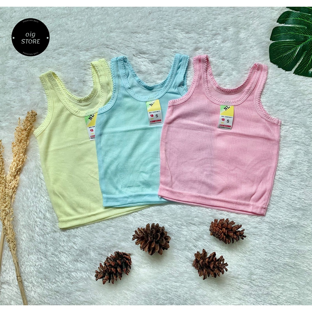 Jual 3pcs Singlet Bayi Kaos Dalam Anak NEWBORN | Shopee Indonesia