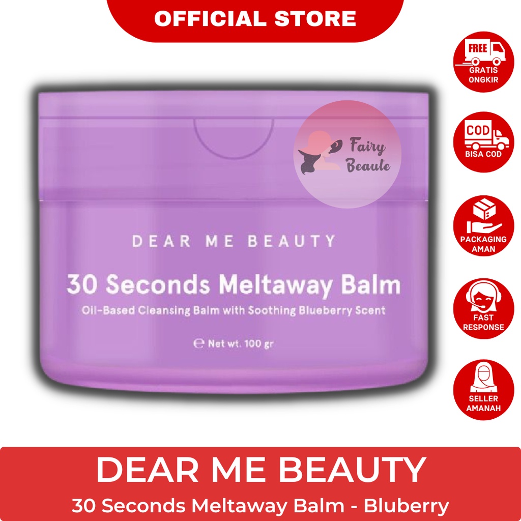 Jual Dear Me Beauty 30 Seconds Meltaway Cleansing Balm Blueberry ...