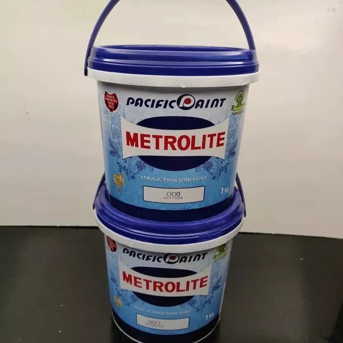 Jual cat tembok metrolite metrolit putih 1kg 1liter 1 kg 1 liter kaleng ...