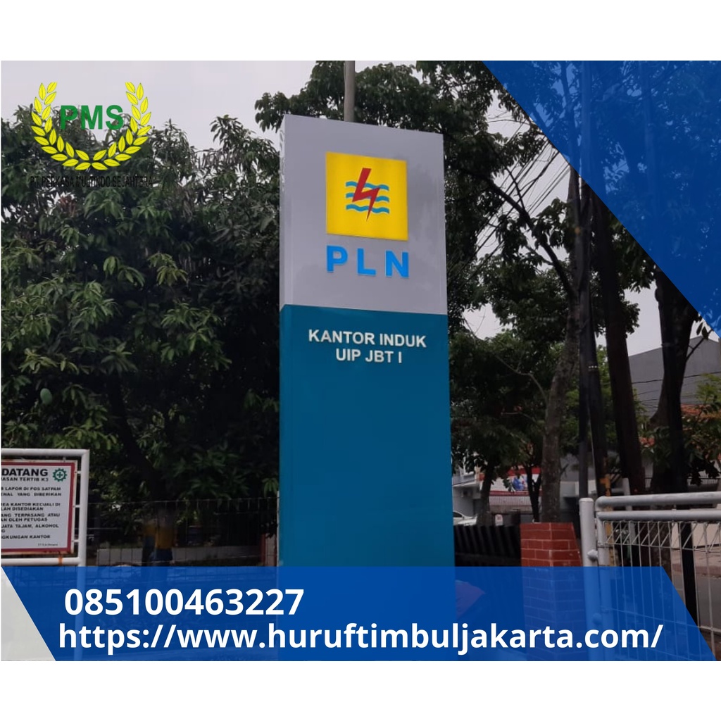 Jual Totem PLN Bekasi pylon sign pln pembuatan pylon sign hotel pylon ...