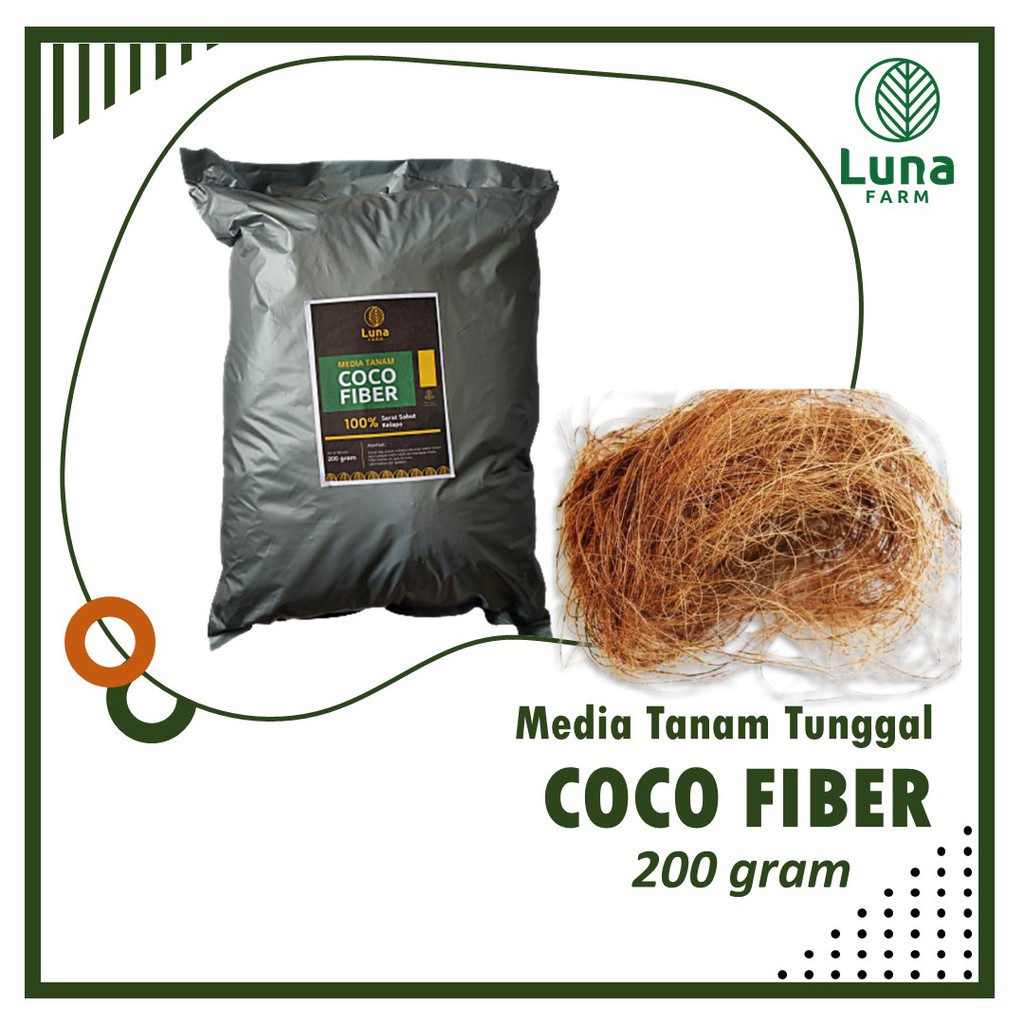 Jual CocoFiber Kemasan 200 gram Sabut Kelapa Tanaman Hias | Shopee ...