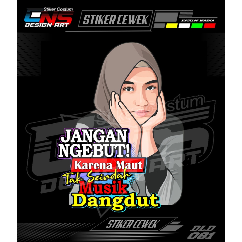 Jual Stiker decal motor - sticker mobil variasi cewek keren - Sticker ...