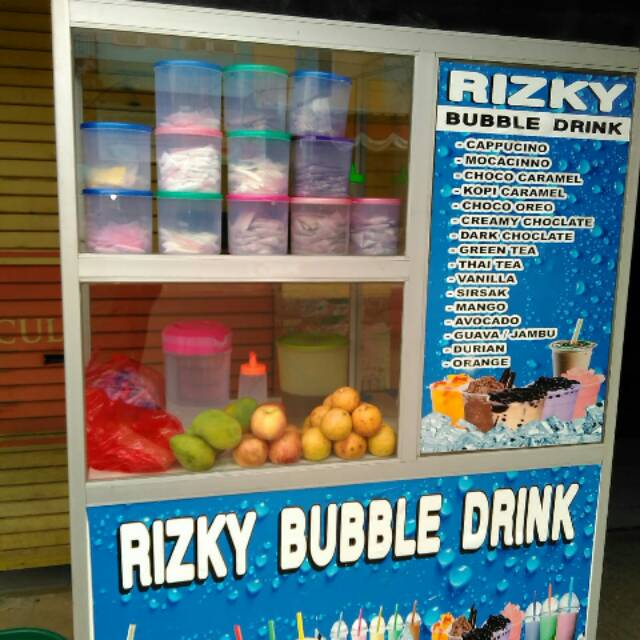 Jual Gerobak, peralatan dan bahan - bahan es bubble drink | Shopee ...