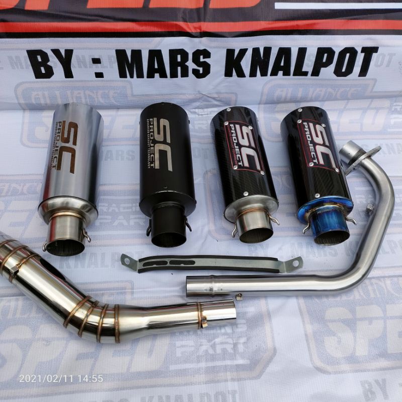 Jual KNALPOT SC PROJETC [FREE PEREDAM] R15 V3 V2 V4 VIXION CB150R CBR ...