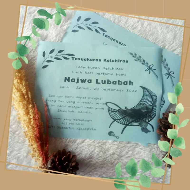 Jual Undangan Besek/undangan punjungan/undangan kardus nasi/undangan ...