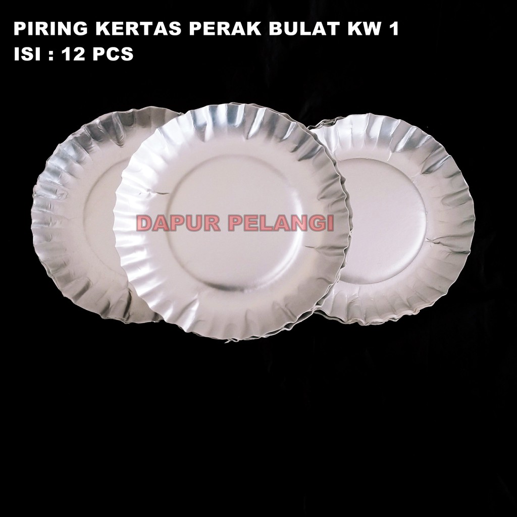 Jual Piring Perak Bulat Kertas Ekonomis / Piring Kertas Kecil Kue Tart Ulang Tahun Murah isi ...