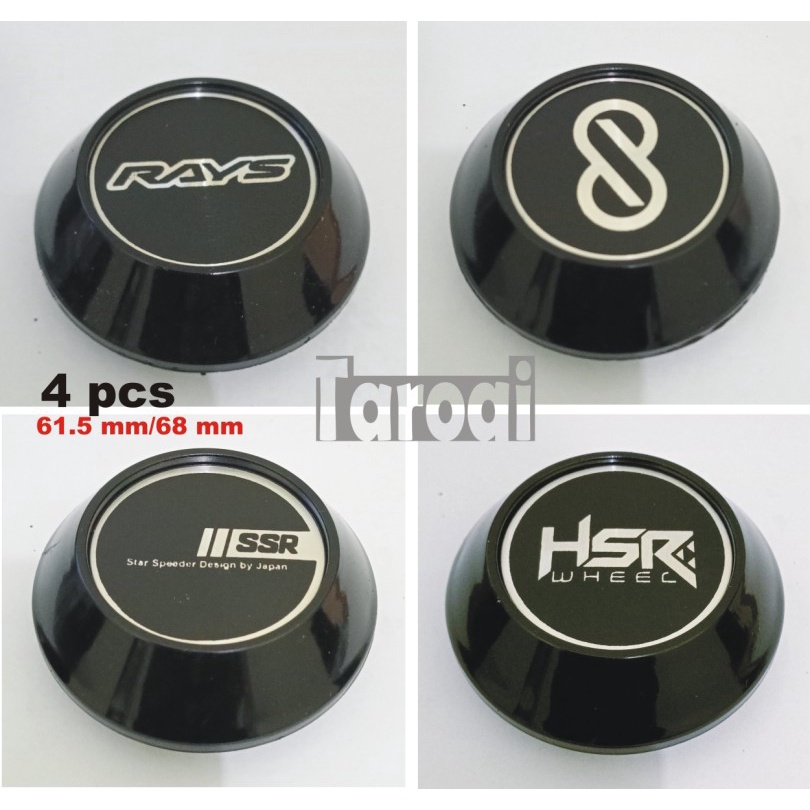 Jual 4 buah Dop Center velg racing kerucut kaki 6,15 cm topi 6,8 cm ...