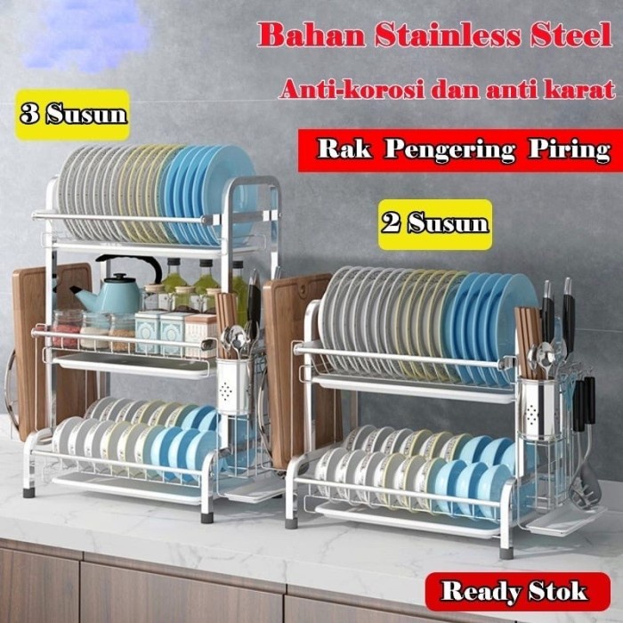 Jual Peniris - Rak Peniris Piring Tempat Penyimpanan Mangkuk Serbaguna ...