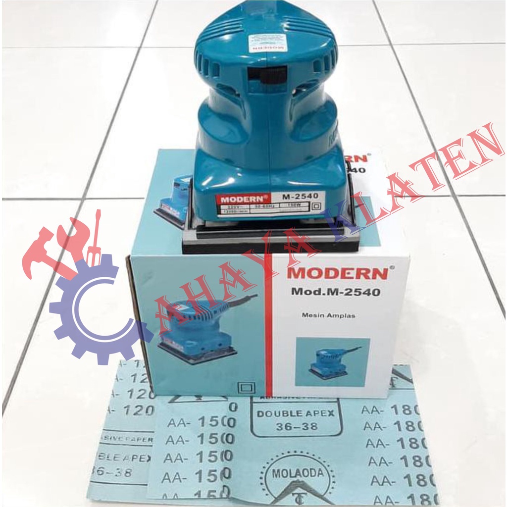 Jual Mesin Amplas Kayu Finishing Electric Sander Orbital MODERN M-2540 ...
