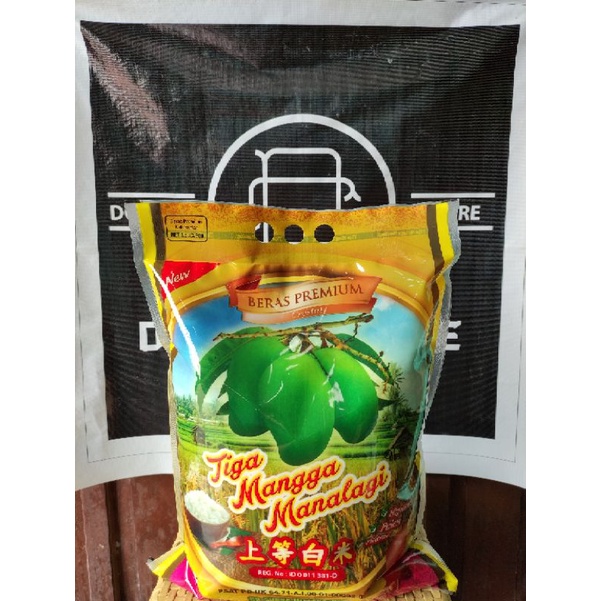 Jual Beras Premium Tiga Mangga Manalagi 5kg | Shopee Indonesia