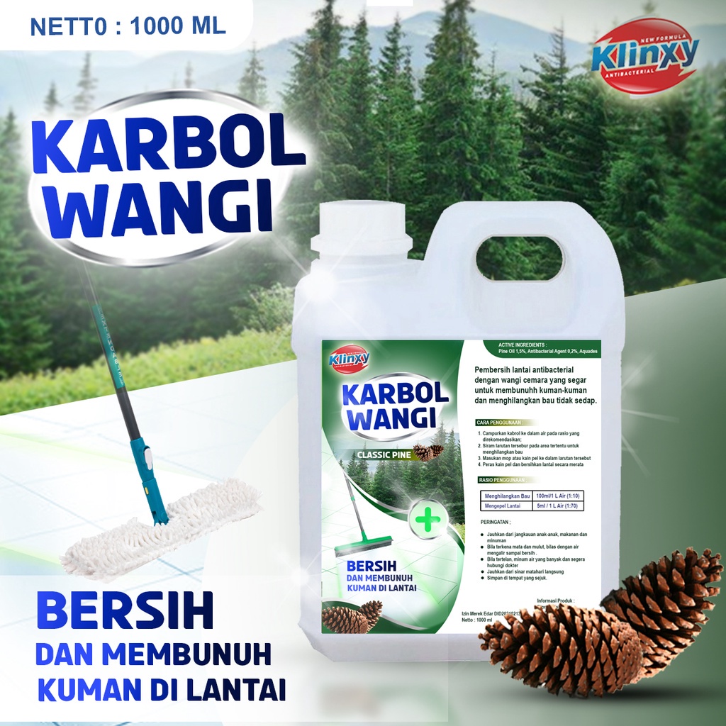 Jual Pembersih Lantai Karbol Anti Bakteri Lantai Wangi Pine Cemara 1 ...