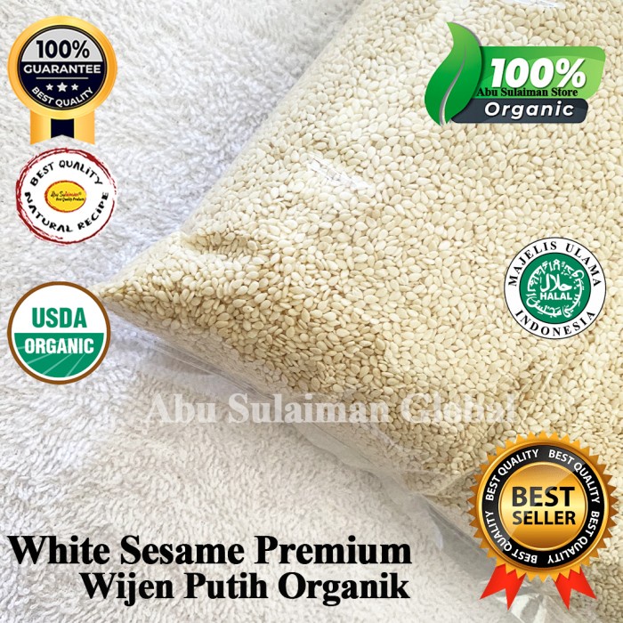 Jual Wijen Putih 1 Kg Premium / White Sesame Seeds Premium 1 Kg / WIJEN ...