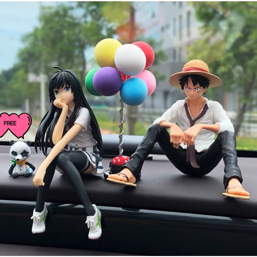 Jual pajangan dashboard mobil luffy & snow /aksesoris dashboard mobil ...