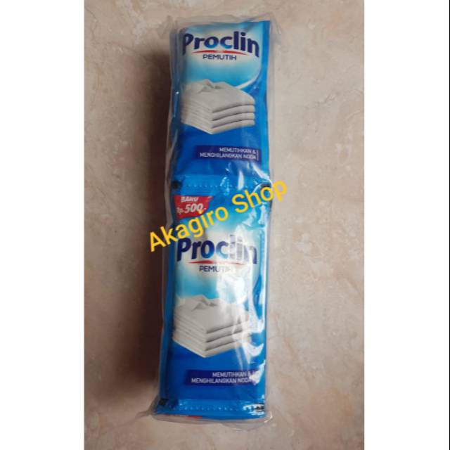 Jual Proclin Pemutih Sachet 1 Renceng isi 12 30ml | Shopee Indonesia