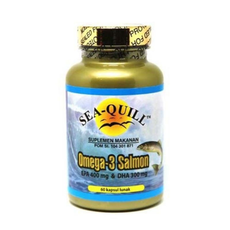 Jual Sea - Quill Omega 3 Salmon Fish Oil 60 Kapsul | Shopee Indonesia