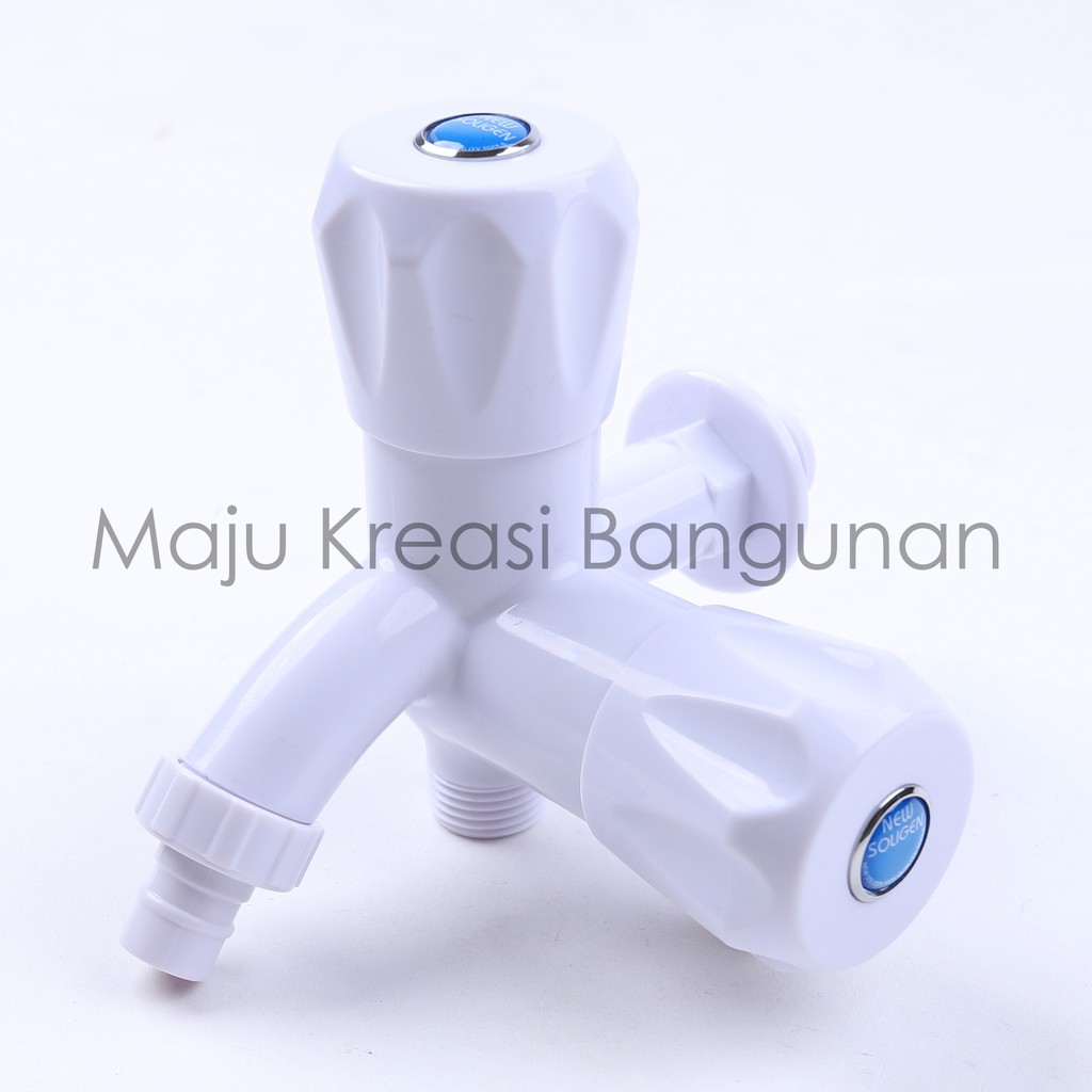 Jual Kran Cabang PVC Shower New Soligen Keran Double Plastik S9 S10 S13 ...