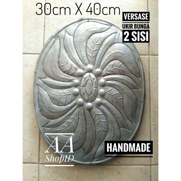 Jual ornamen pagar besi plat ukir HANDMADE Versase bunga 30x40cm ...