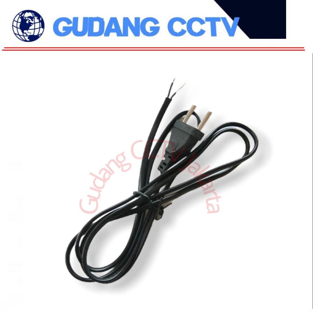 Jual Kabel Power / AC Buntung Warna Hitam 1.5 Meter | Shopee Indonesia