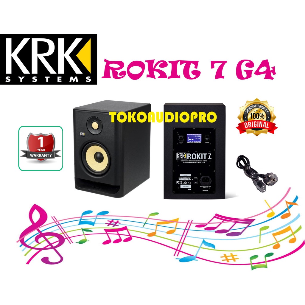 Jual Speaker KRK ROKIT 7 G4 7 inch Powered Studio Monitor Speaker Aktif | Shopee Indonesia