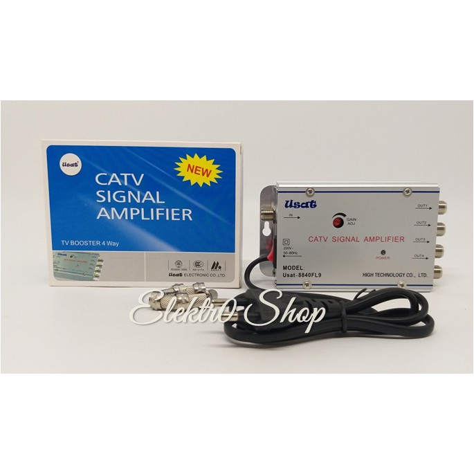 Jual CATV signal amplifier 4 way usat | Shopee Indonesia