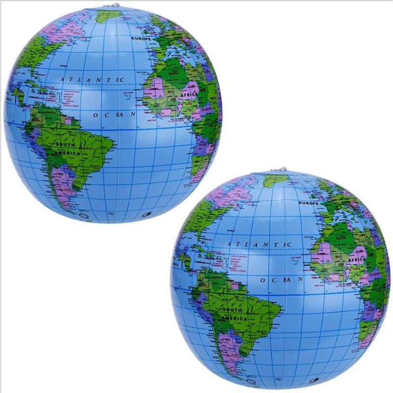 Jual Mainan bola bola peta dunia, world map balloon,globe | Shopee ...