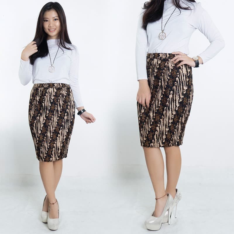 Jual Rok Bawahan Kebaya / Rok Motif Batik Wanita Modern | Shopee Indonesia