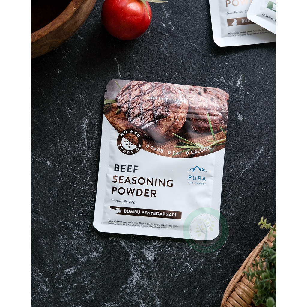 Jual MINI SIZE PURA SEASONING POWDER BEEF 20GR | Shopee Indonesia