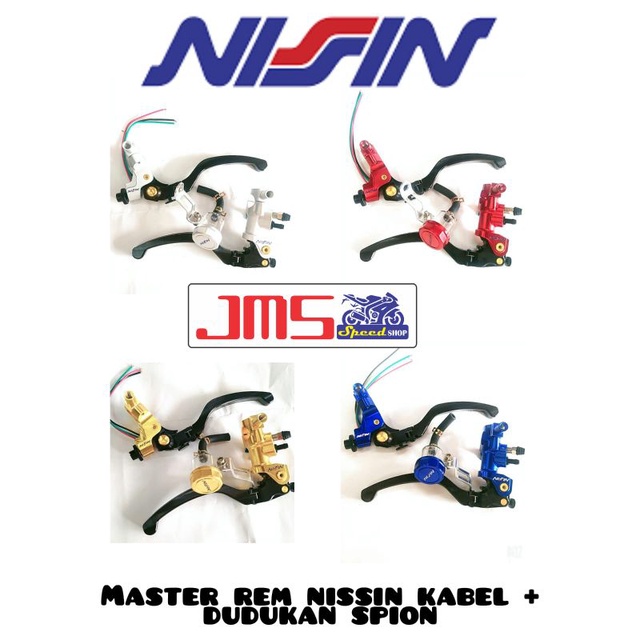 Jual master rem nisin tabung pisah set kanan dan kiri mio beat vario ...