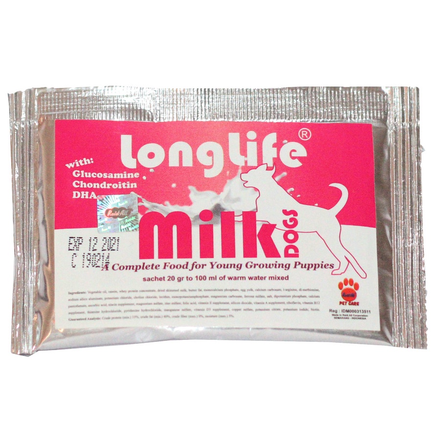 Jual Susu Anjing Dewasa Susu Long Life 20 Gram Dog Milk RA Pink 20gr | Shopee Indonesia