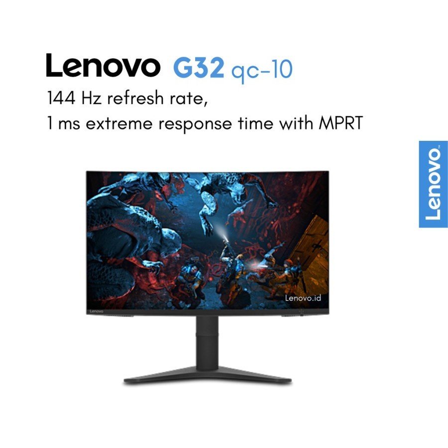 Jual Monitor LED Lenovo G32QC G32QC10 QHD Curved 144Hz HDMI DP FreeSync ...